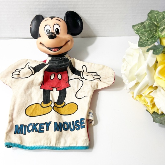 Disney | Other | Vintage Mickey Mouse Hand Puppet Walt Disney ...